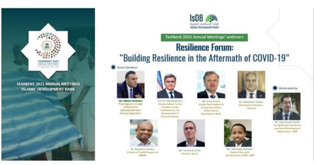 Resilience Forum: Building Resilience in the Aftermath of COVID -19 | IsDB