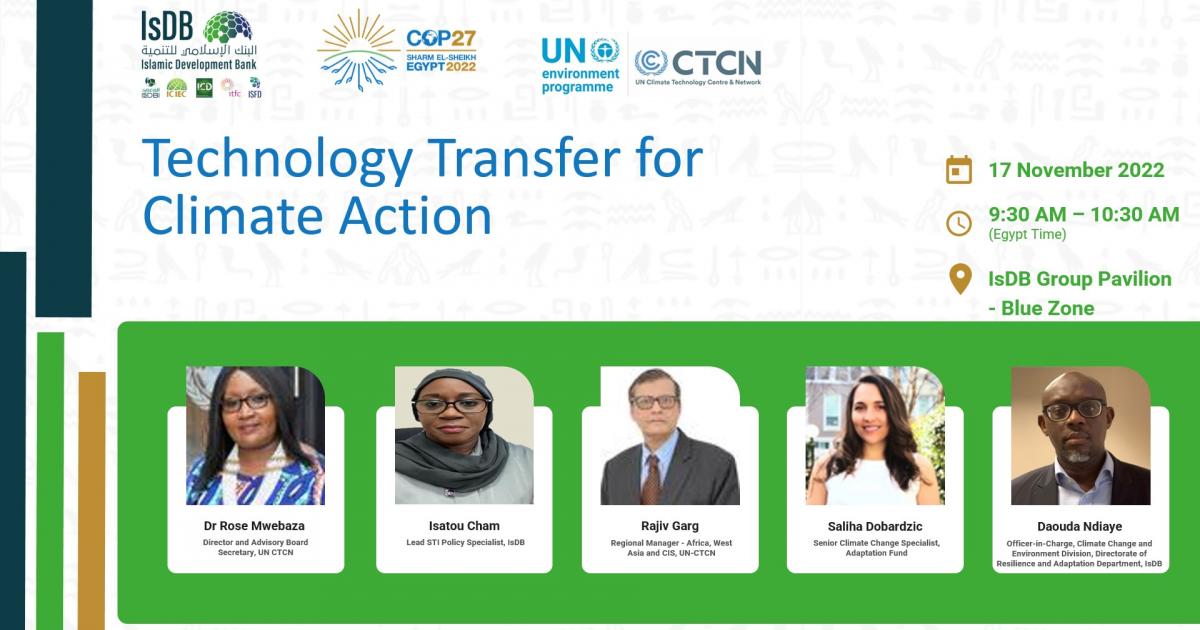 Technology Transfer for Climate Action | IsDB