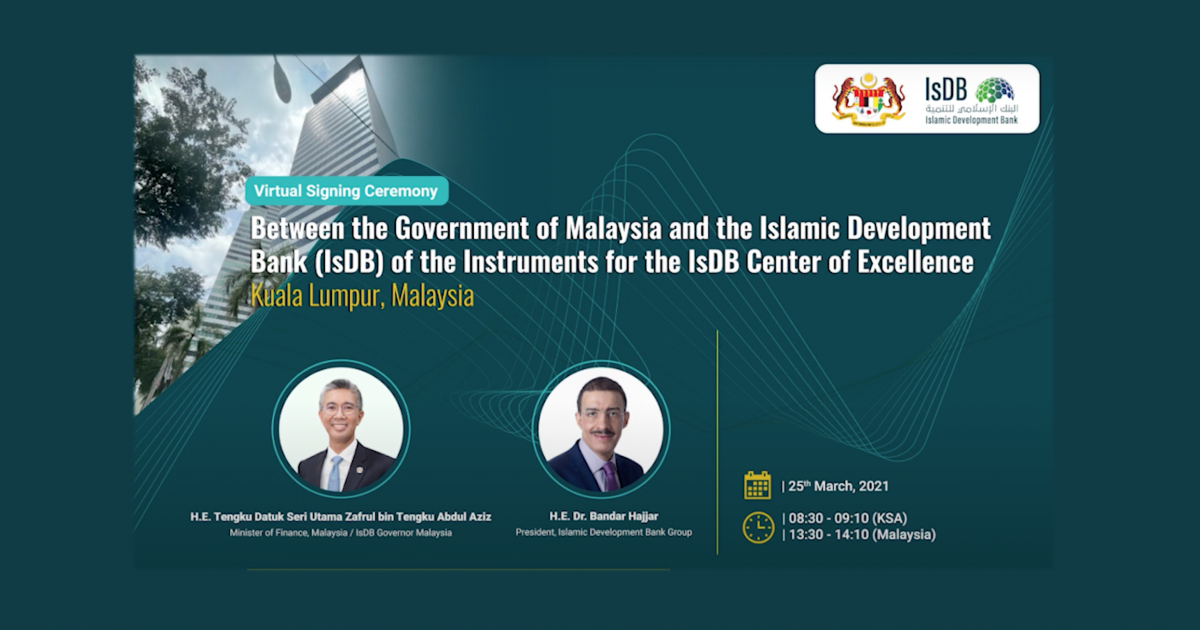 Virtual Signing Ceremony Transformation of the Islamic Development Bank ...