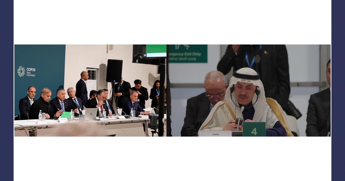 At COP29: IsDB Group Chairman Outlined Milestone Climate Finance ...